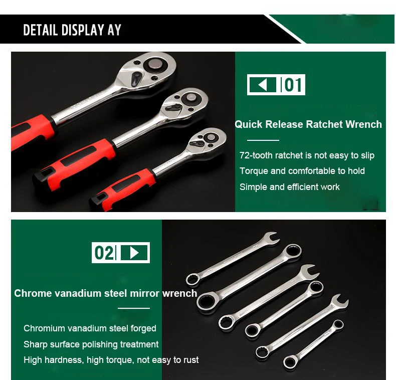 Probon Hand Tool Set - 32-172PCS Professional Tools for Car Repair