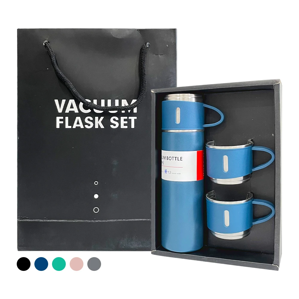 Stainless Steel Water Bottle Gifts Box Set 17oz Double Wall Stainless ...