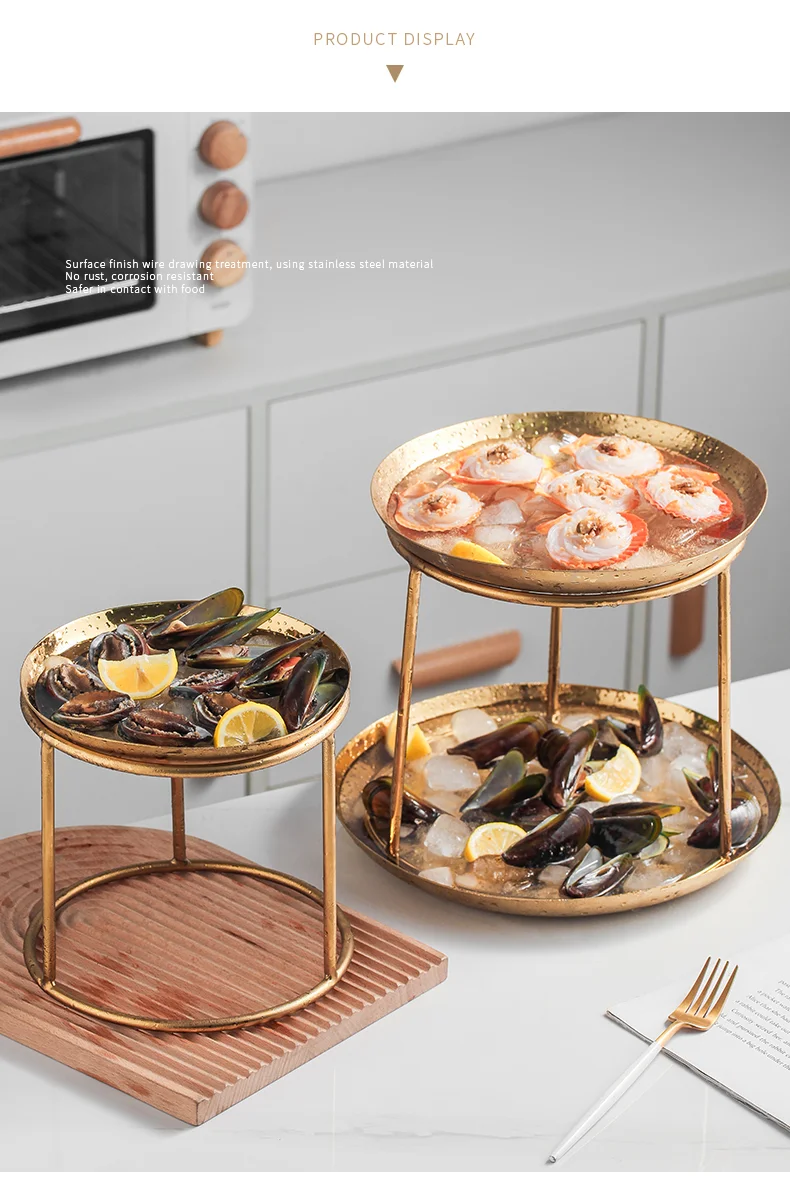 Three-layer Plate Western Food Multi Layer Seafood Tower Japanese And ...
