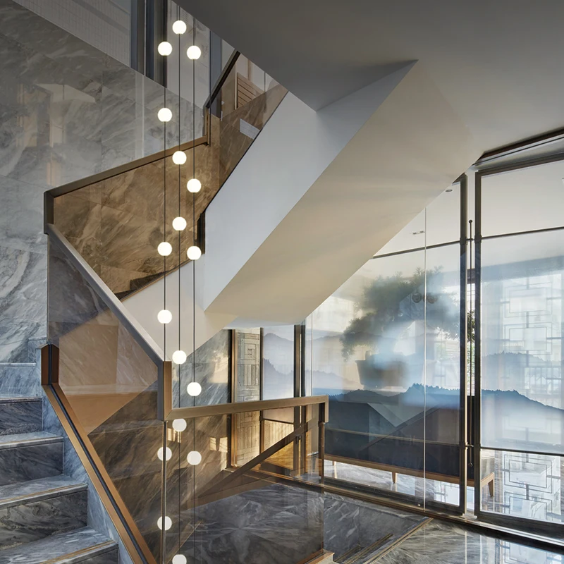 Customized Chandelier - Modern Lobby LED Pendant Light