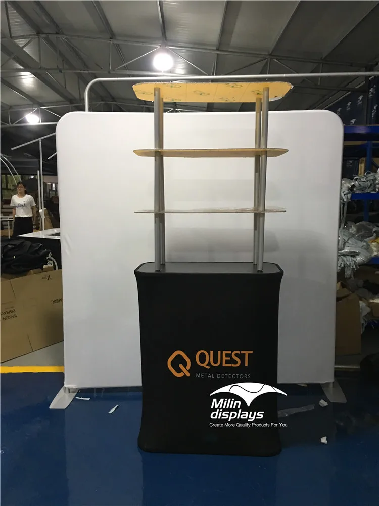 Customized 6ft Long Trade Show Exhibition Counter Table