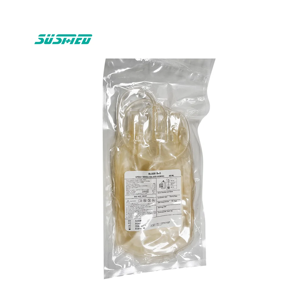 Medical Disposable Singe Double Triple Quadruple Blood Bags 250ml 450ml ...