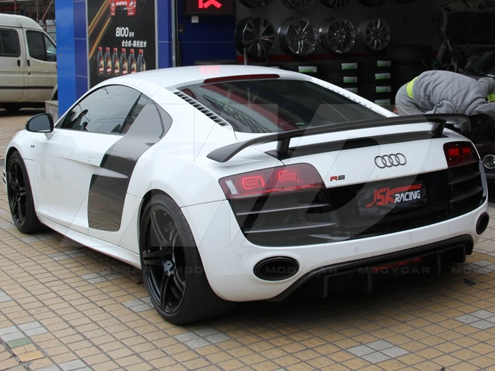 Gt Style Carbon Fiber Spoiler For 2008-2015 Audi R8 V8 V10 - Buy R8 ...
