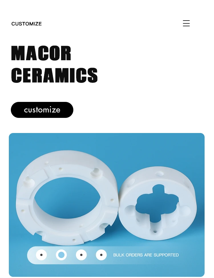 Macor Quadruple Pole Electrically Insulated Macor Macor Frame Member - Buy Electrically ...