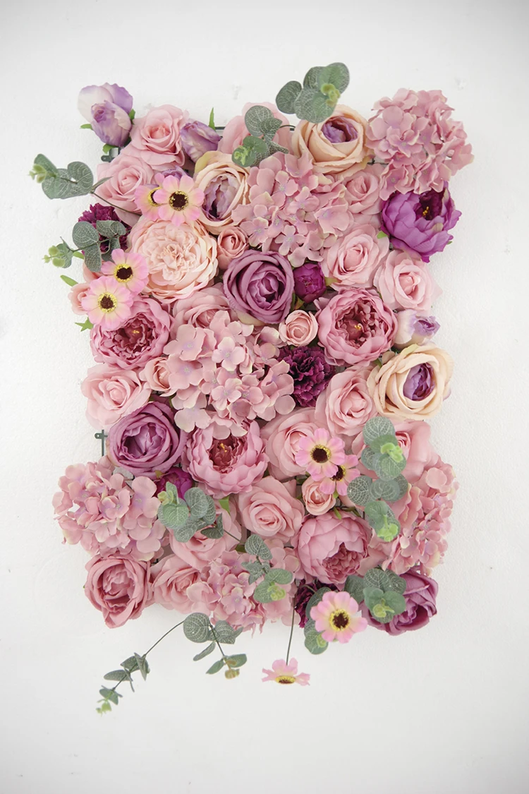 Top Selling 40x60 Cm Plastic Grid Artificial Flower Wall Panels Wedding ...
