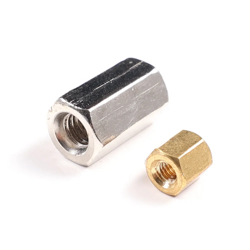 Hex Post Column Pillar Connector Nuts Brass Threaded Insert Famale ...