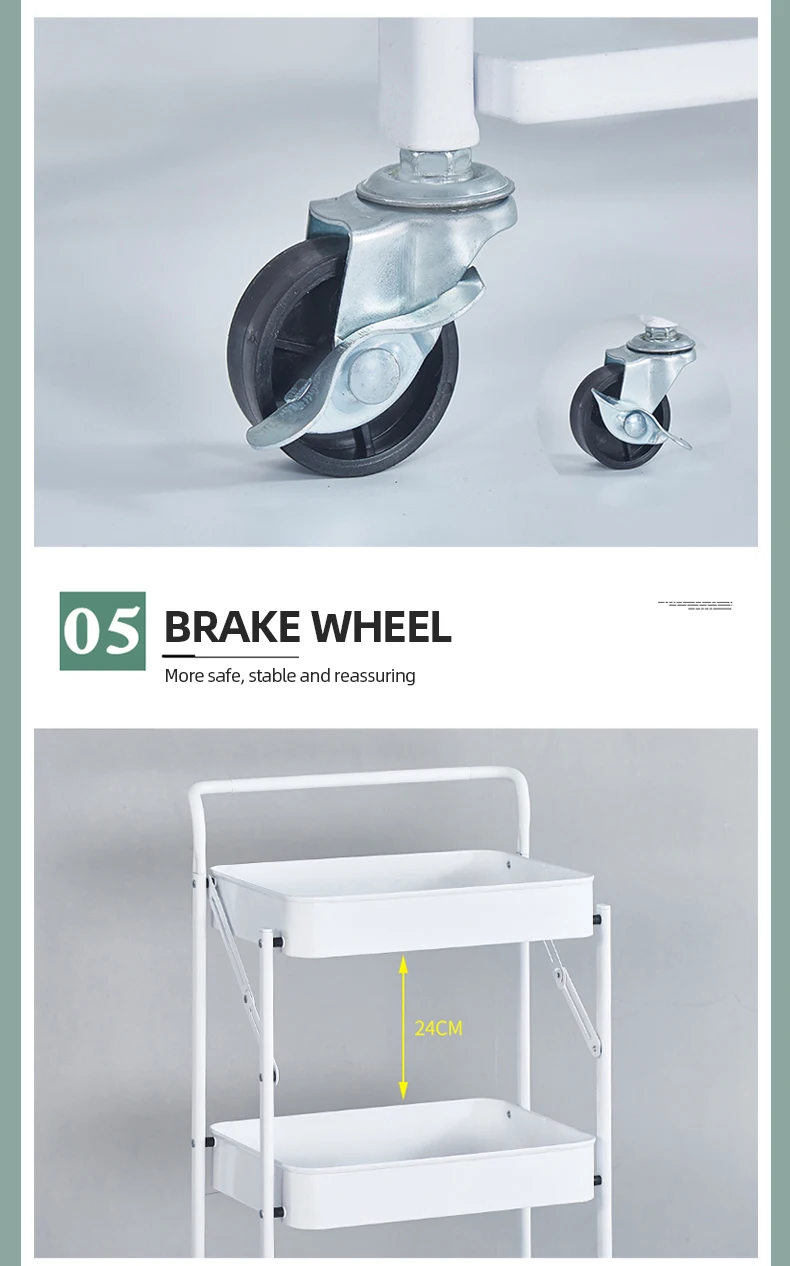 Dish Rolling Cart - Efficient Kitchen Storage Solutions