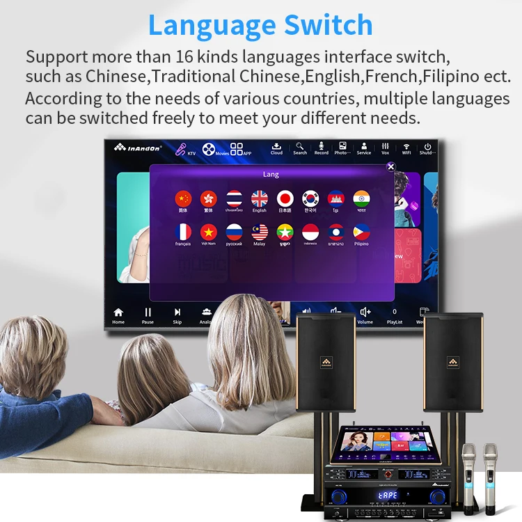 Multi-languages Inandon Sing Karaoke System With Mic Amplifier And ...