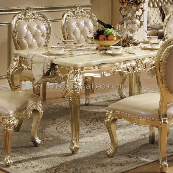 European Classic Dining Table Set - Luxury & Space Saving