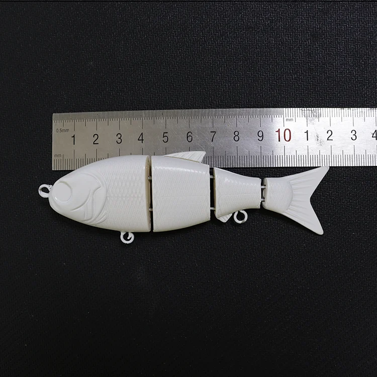 11.5 cm 26.5g 4 Segmented Metal Jointed Fishing Lure Baby Fish Lure ...