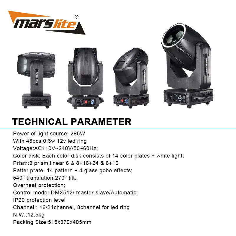 Beam 295 Moving Head Light Sharpy Moving Head 295 Watt Dj Club Stage ...