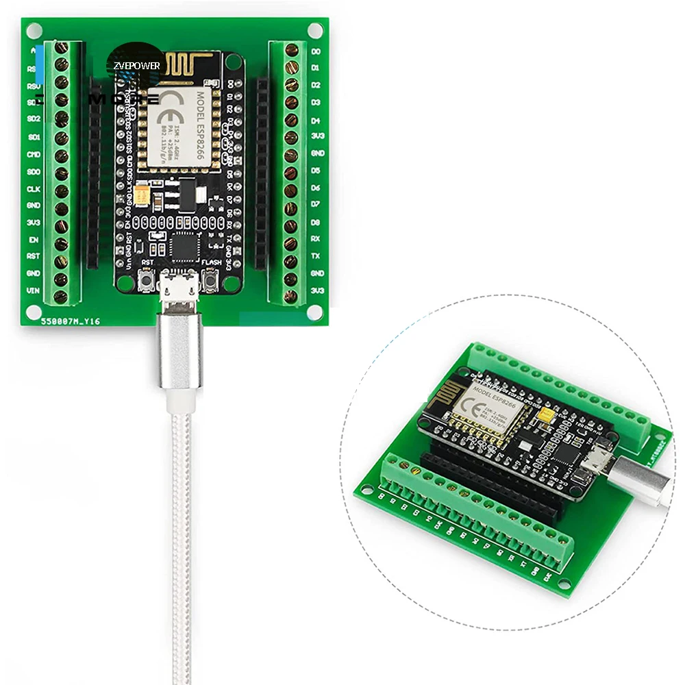 Esp32 Breakout Board For Esp32 Wifi Ble Development Board Lua 38pin Gpio 1 Into 2 Expansion ...