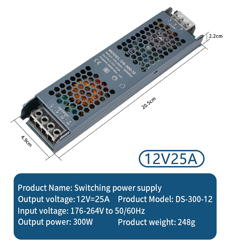 12V 24V Switching Power Supply - High Efficiency LED Solutions