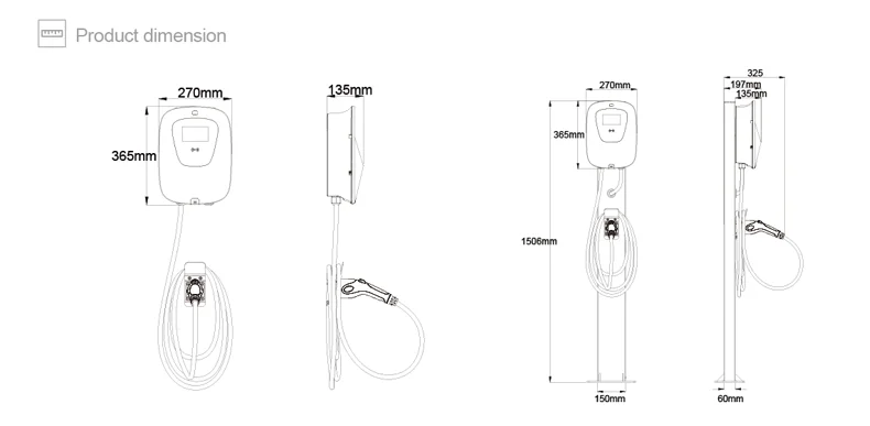 OCPP 2.0.1 Plug and Charge V2G V2H Bidirectional 7kw EV Charger