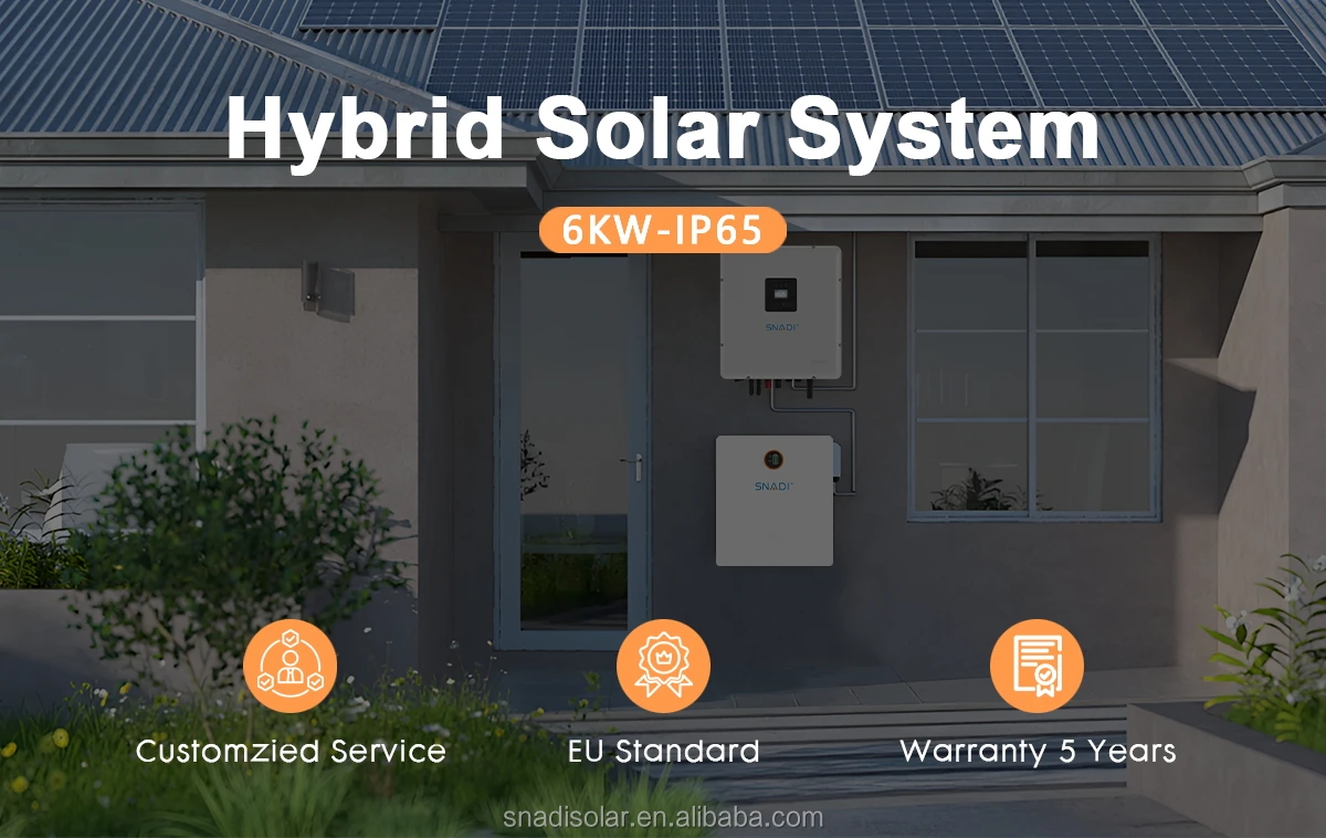 SNADI 12KW Hybrid Solar System Roof Mounting Solar Energy System 10KVA ...