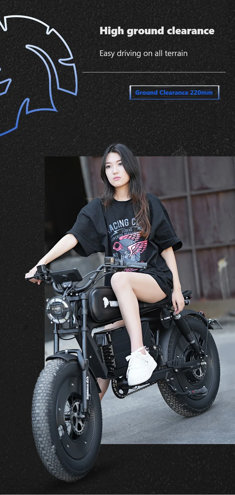 High Speed Cafe Racer Walfisk Black Muma Warrior Off-road