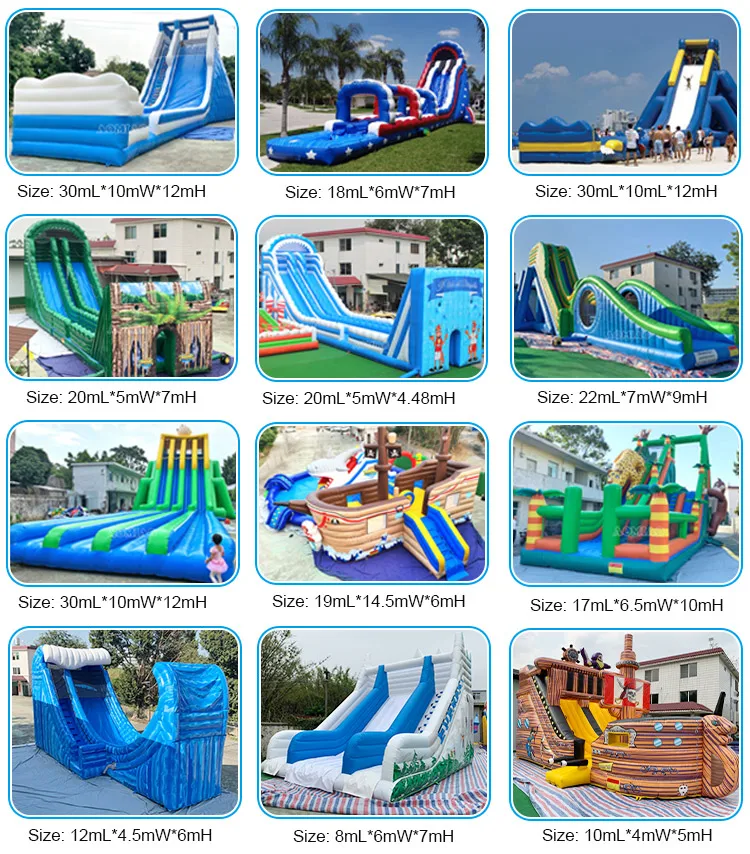 Water Amusement Park Big Desert Oasis Inflatable Water Slide for ...