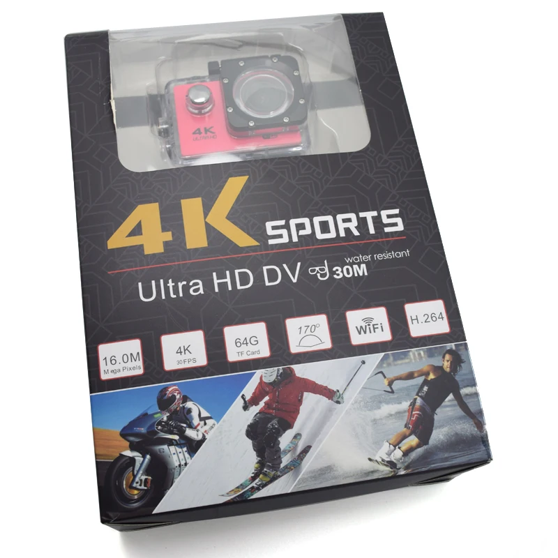 H9t 4k Ultra Hd Sport Action Camera Wifi Connection 2inch Screen 140 ...