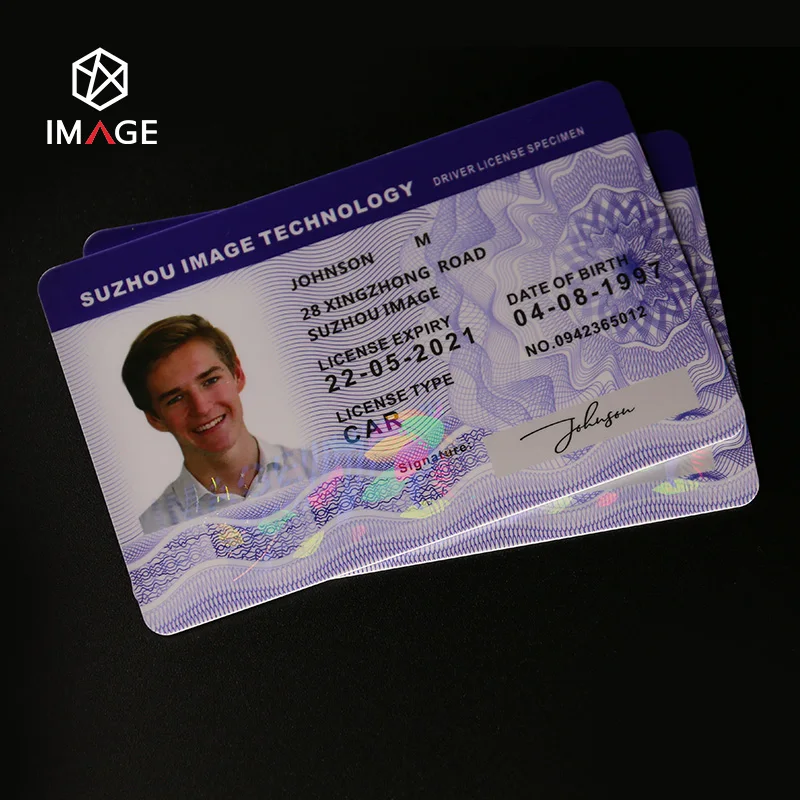 Customized Transparent Polycarbonate ID Card Hologram Overlay with UV ...