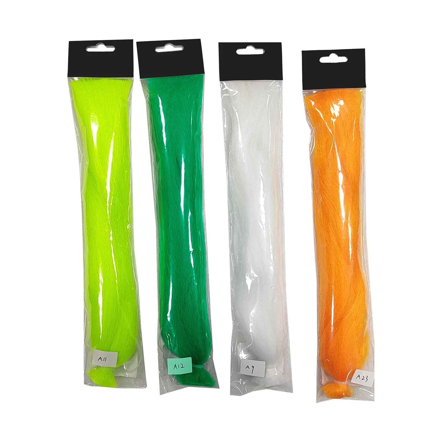 20 Colors 30cm length Fly Tying Materials Synthetic Fibers Hairs EP ...