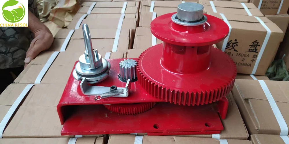 Steel Chicken Feed Lifting Winch for Greenhouse Roller Blind Machine ...