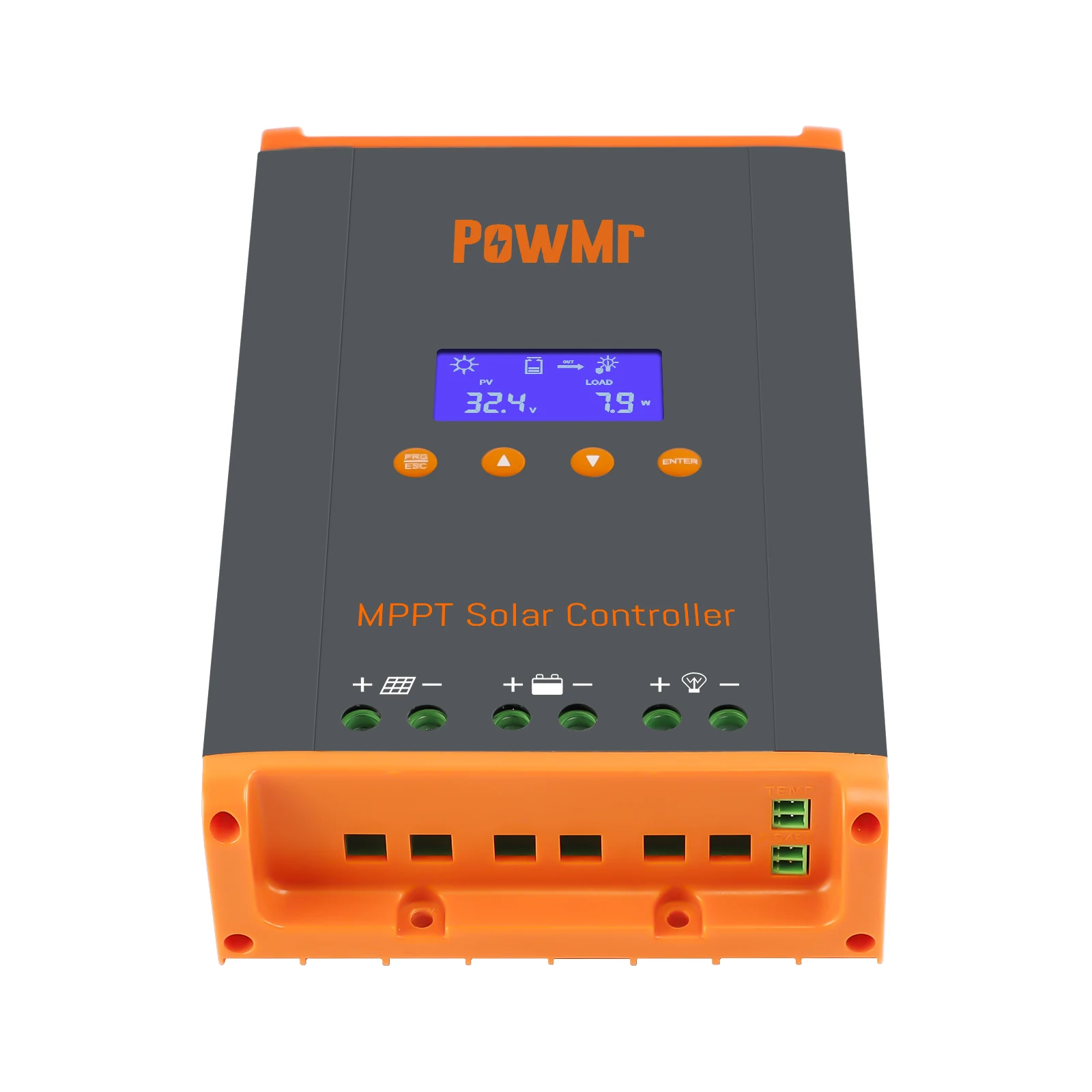 Powmr 60a Mppt Charge Controller Solar 12/24/36/48v Supports Up To 12 Units In Parallel Solar ...