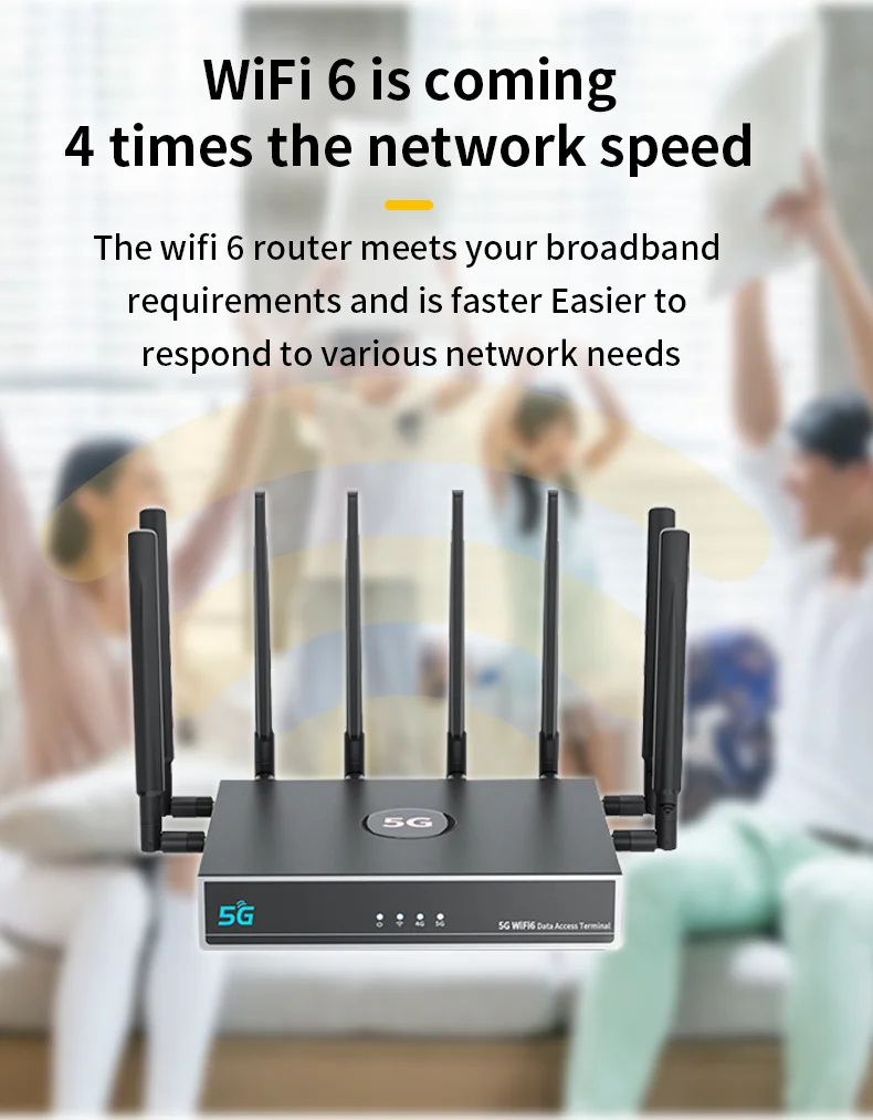 High Speed 5g Wifi Router Cpe Dual Band Wifi6 100users 3000Mbps Indoor ...