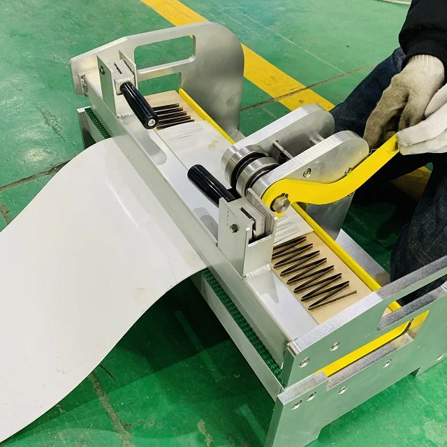 Super Mini Manual Hand Conveyor Belt Finger Punching Cutter Machine ...