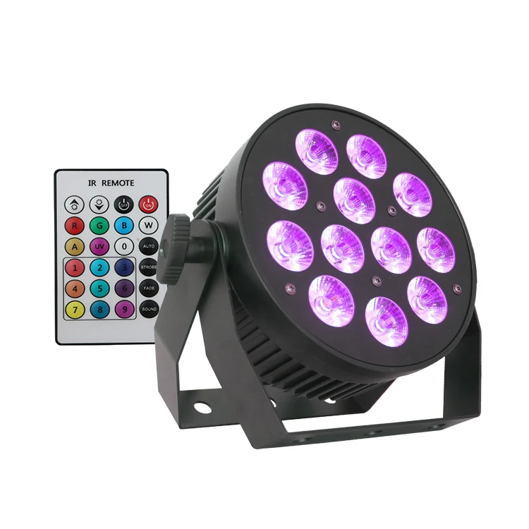 Mini Led Stage Light Cast Aluminium Flat 12pcs 10w Rgbw 4in1 Remote ...
