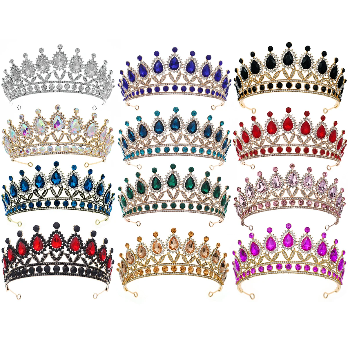 Sparkle Crown Party Multiful Color Queen Tiara Big Eye Cosplay ball ...