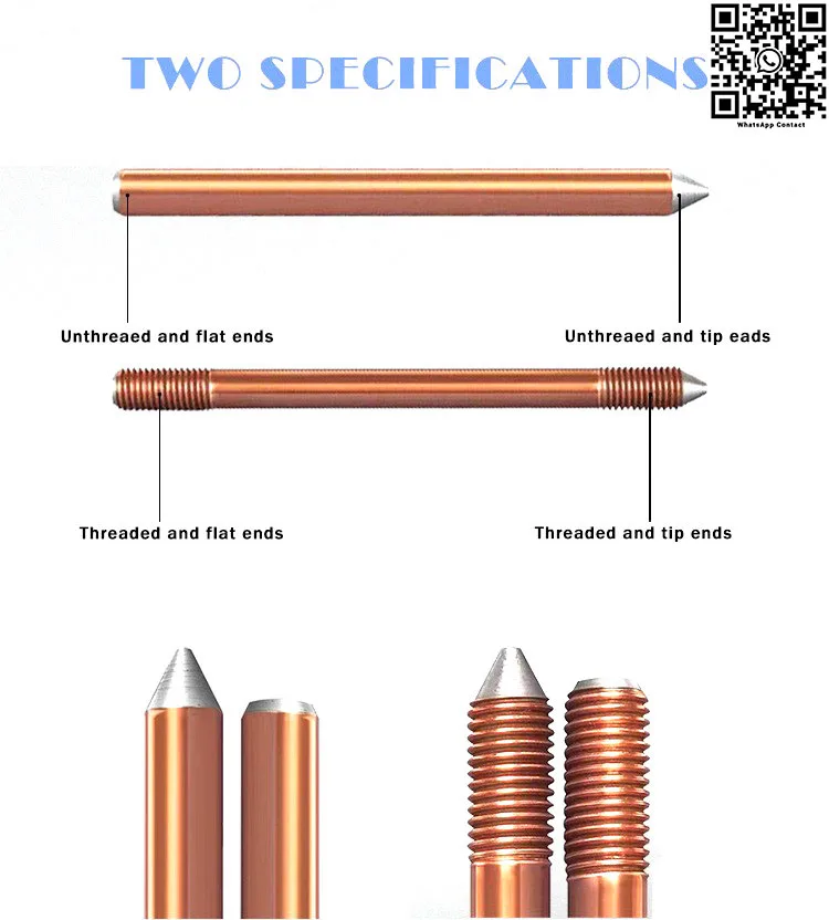 Copper Clad Steel Lightning Arrester Conductor Ccs Grounding Conductor ...