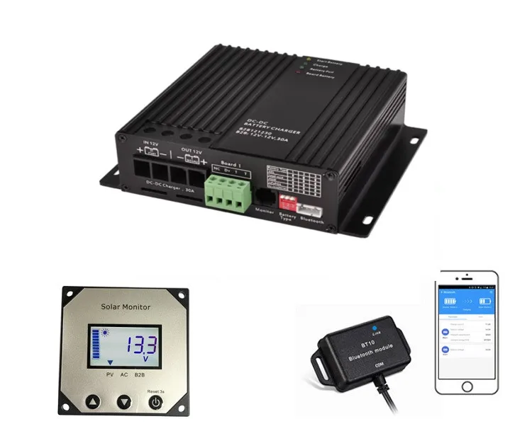 12v 30a Dc Battery Charger Solar Mppt Controller For Rv Vehicle Lithium Gel Battery - Buy ...