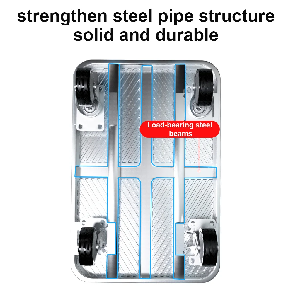 60*40cm 150kg Load Industrial Heavy Duty Foldable Metal Steel Platform ...