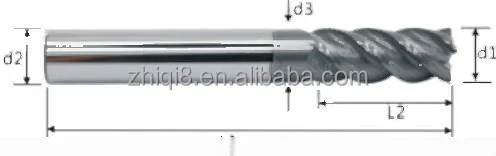 Cheap Price Hrc45 Hrc55 3d 5d Tungsten Solid Carbide Fresa Coated Cold ...