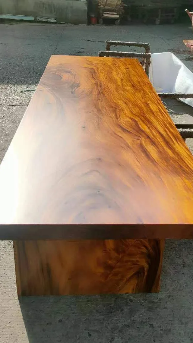 Luxury One Piece Walnut Wood Big Conference Table Slab Custom Made ...