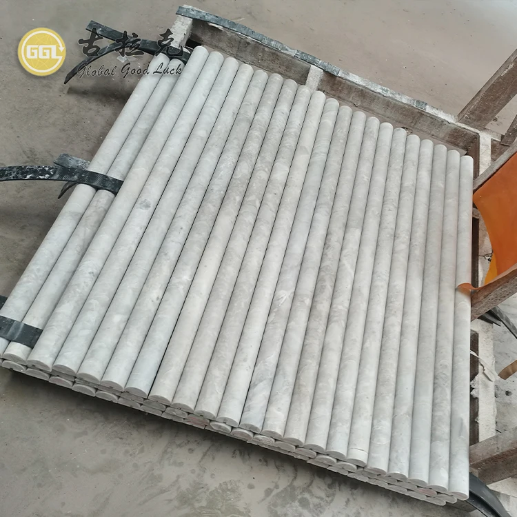 Curve Fluted Marble Tile - Elegant Decorative Solutions