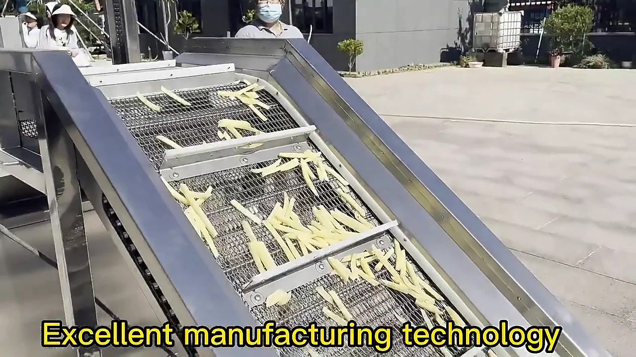 100kg/500kg Fully Automatic French Fries Production Line Potatoes Chips Making Machine Automatic ...