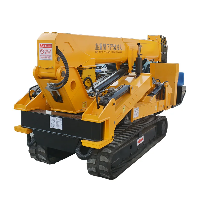 Mini Hydraulic Log Crane Wood Crane Machine Wood Grapple Crane - Buy ...