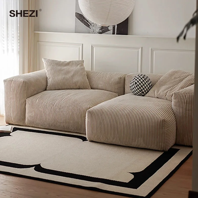 Shezi Modern Vintage Large Soft Modular Sectional Sofa Home Furniture ...
