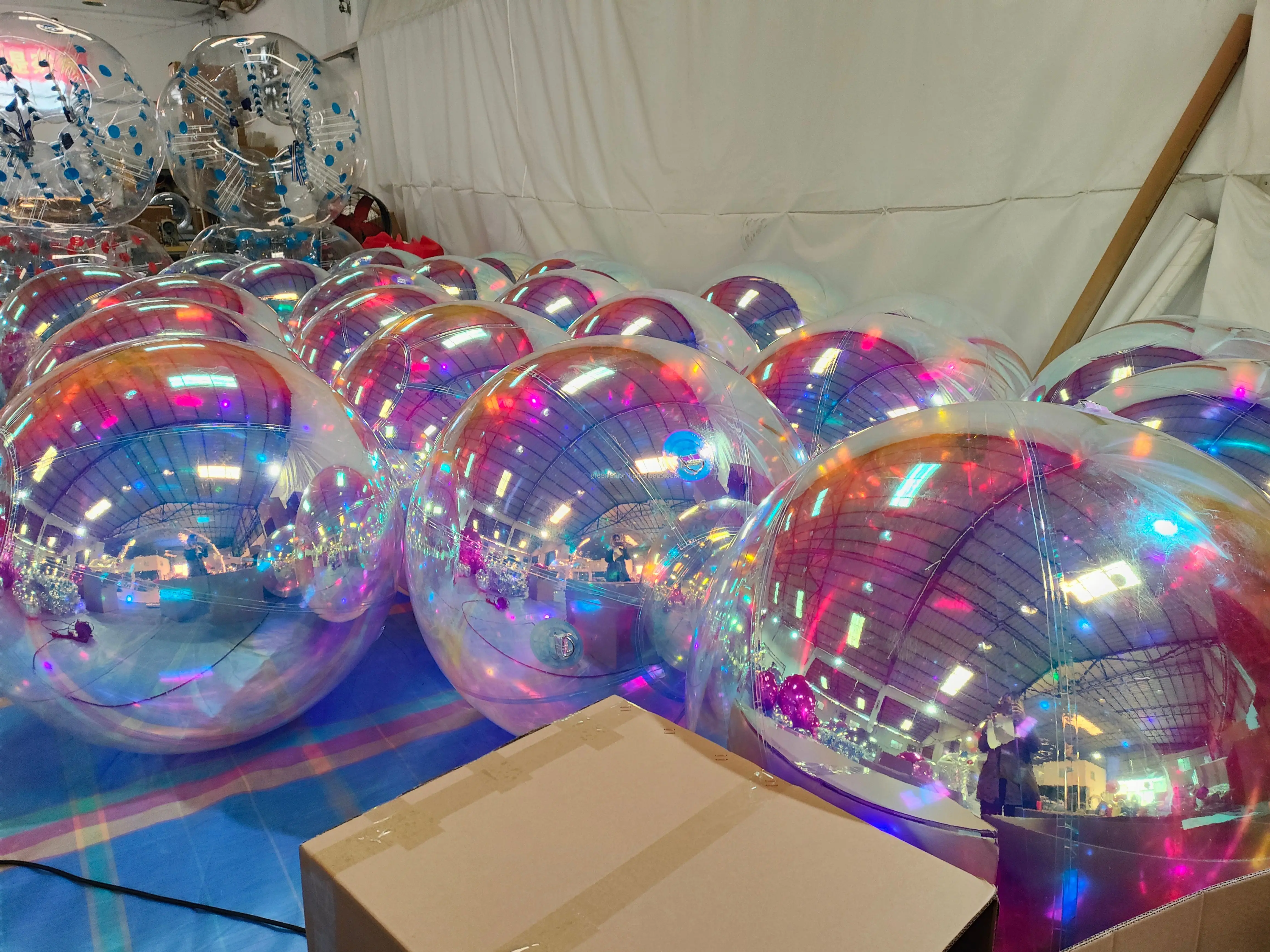 Outdoor Smooth Shiny Balls for Event Inflatable Metallic Ball ...