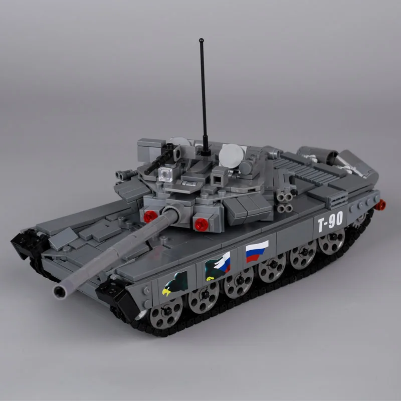 Lego T90 - Build Historical WW2 Minil Russia Tank Figures