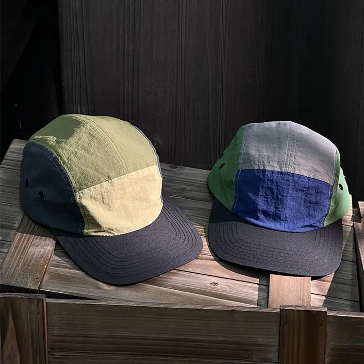Custom 5-Panel Nylon Camping Cap - Quick Drying & Waterproof