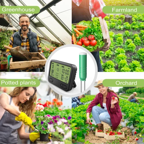 Plant 4in1 Moisture Meter 200ft RF Wireless Tester for Moisture Soil ...