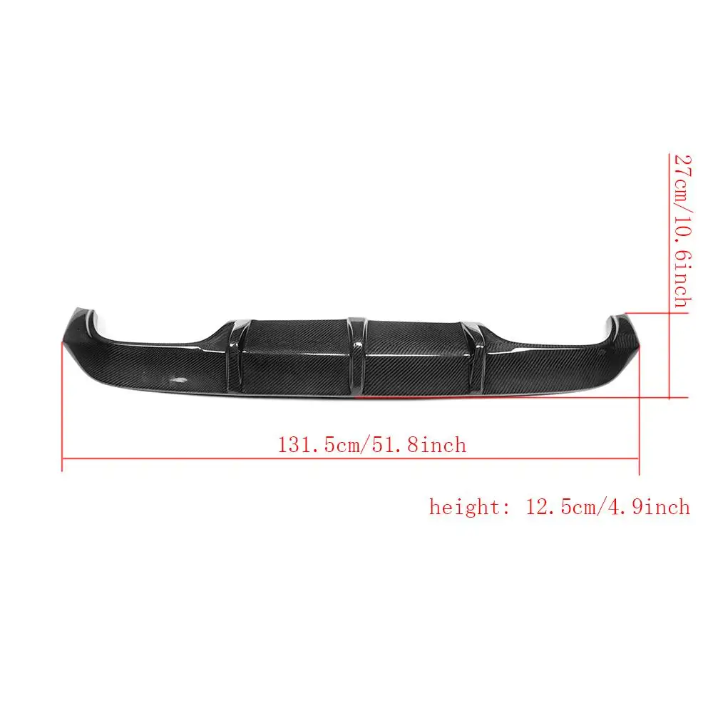 Carbon Fiber Rear Bumper Lip Diffuser Spoiler for Mercedes SLK R171