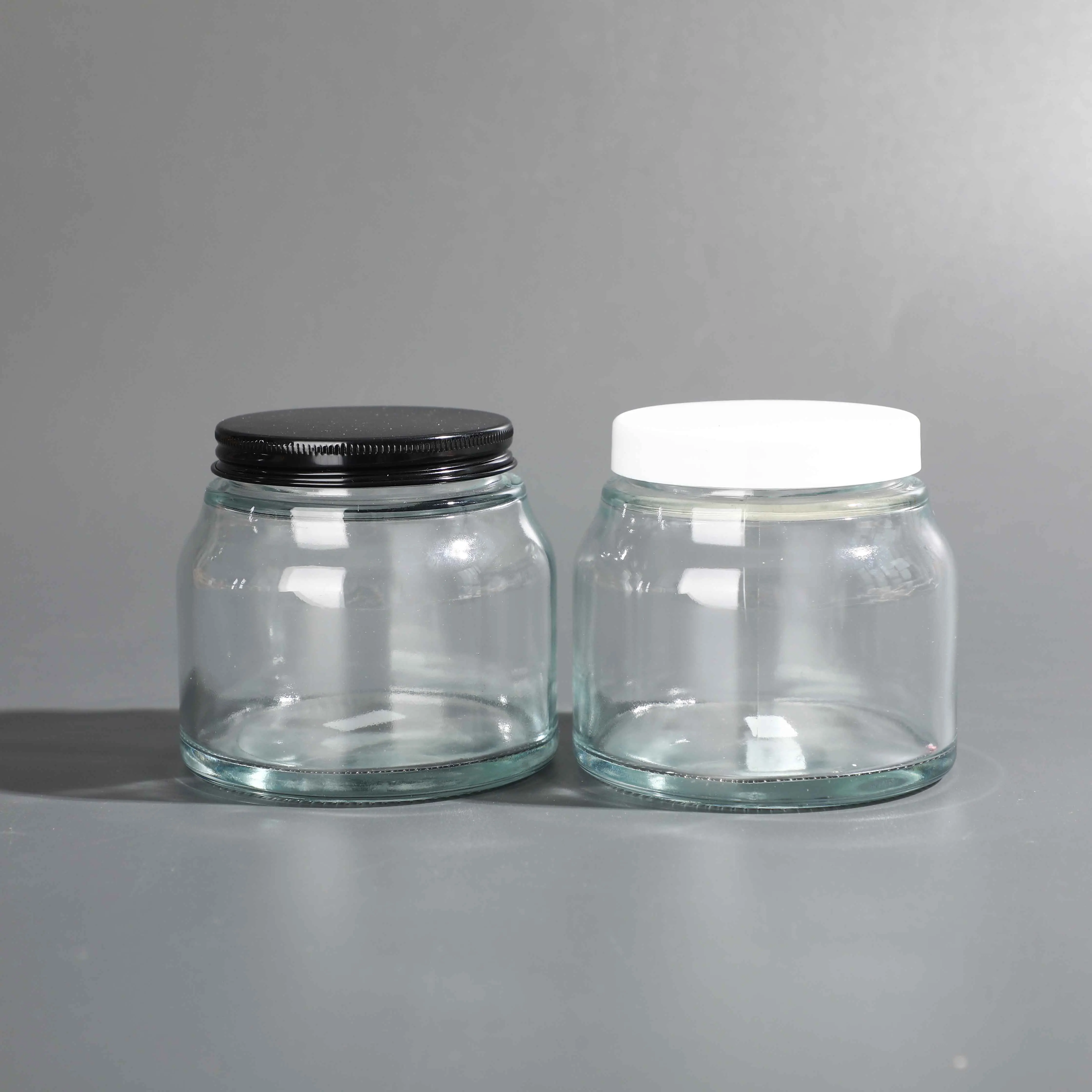 Custom Design 300ml Cosmetic Glass Jar with Screw Lid