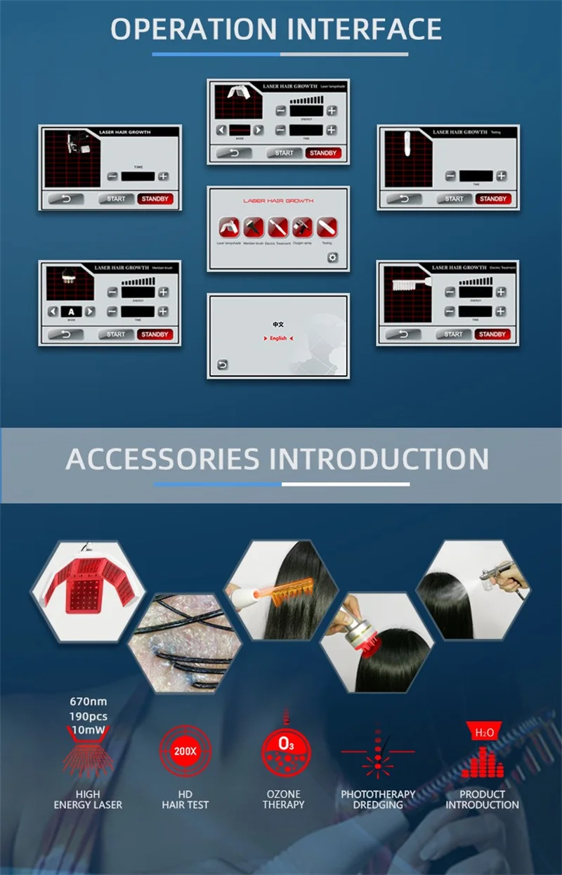 650nm red led light therapy anti hair removal scalphair analysis led