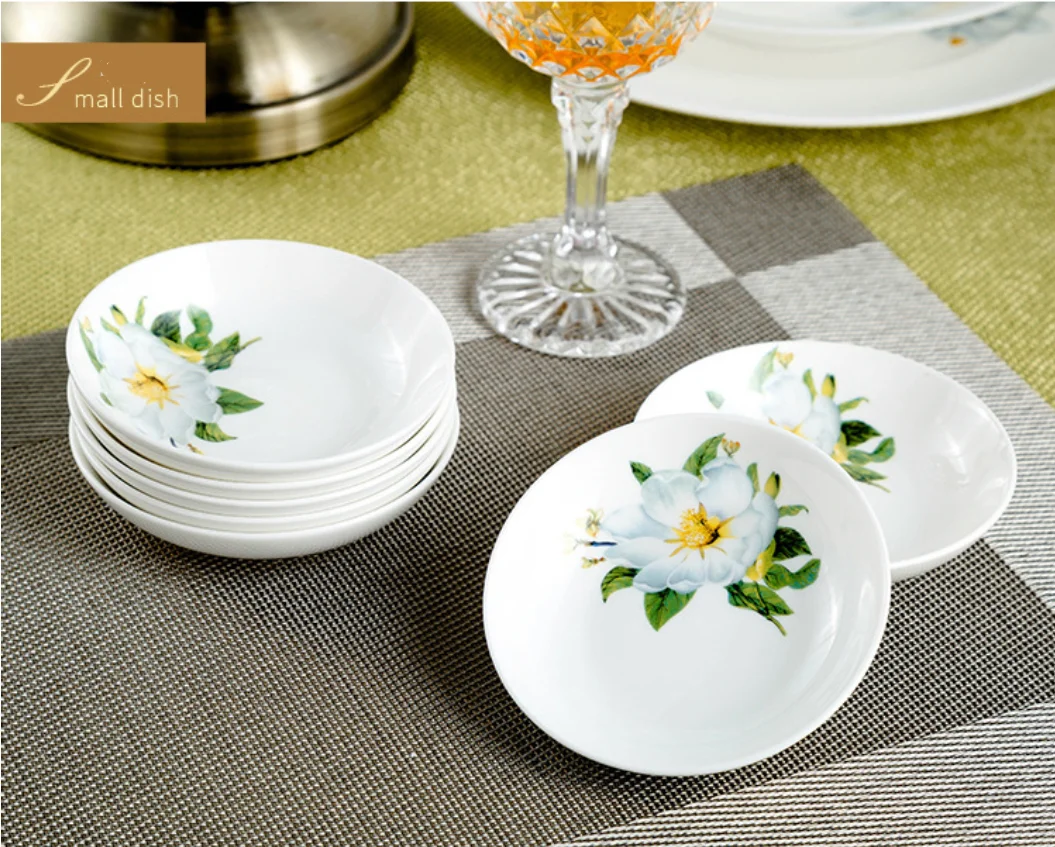 Custom Private Label Kapok Bone China Ceramic Dinnerware