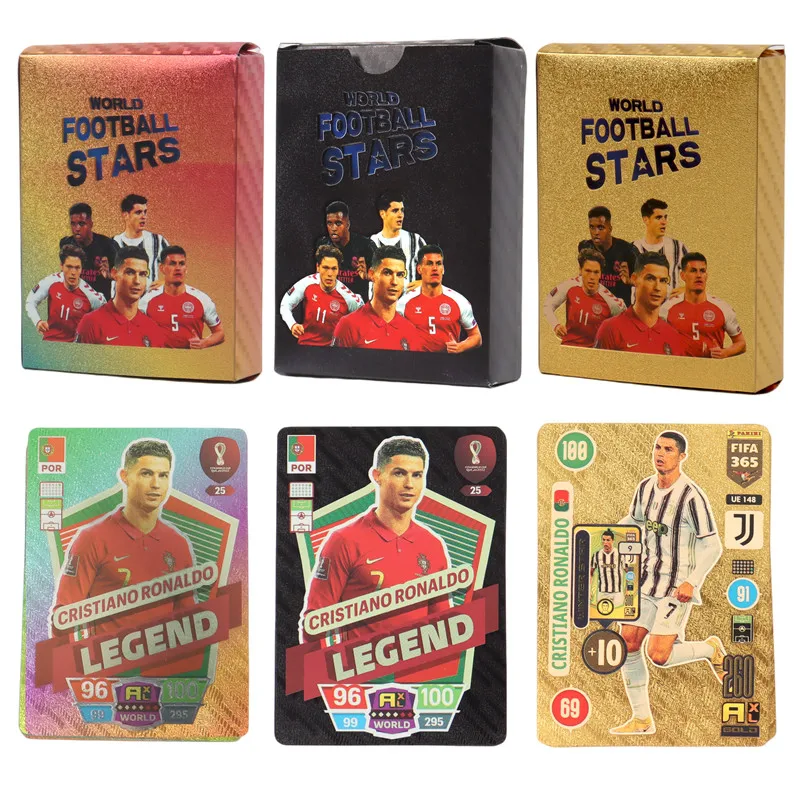 55PCS Soccer Star Cards - Collectible Footballer Trading Game