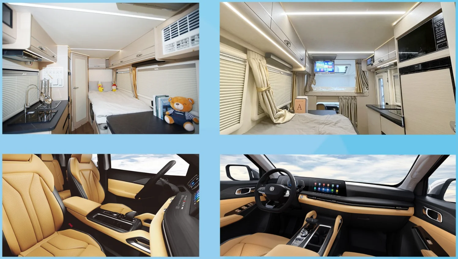 Changan Jingfeng Caravan Camping Trailer for Sale - Camera Electric ...