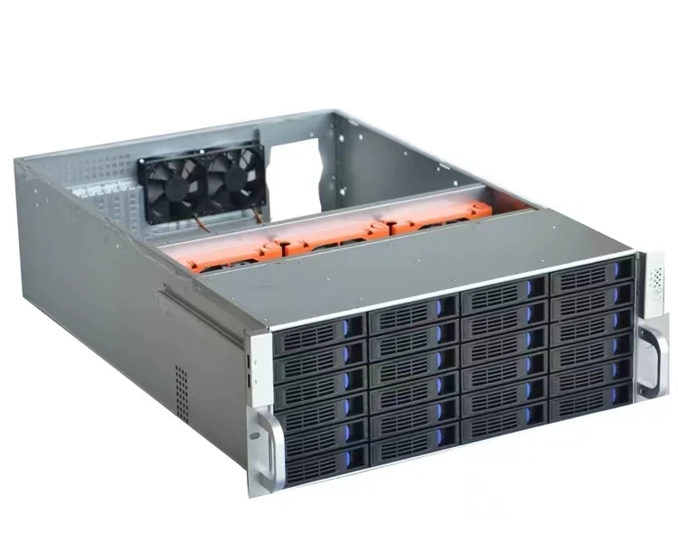 4U Rackmount Server Case with 24 Hot-Swappable Drive Bays
